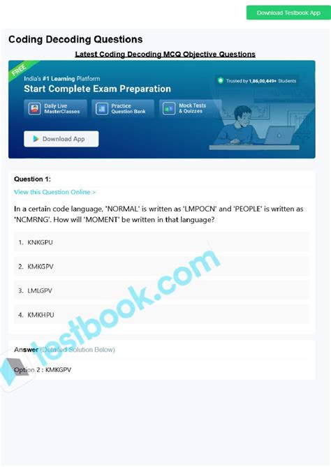 Mcq On Coding Decoding 5eea6a0e39140 F30f369e4a4 Download Testbook App Coding Decoding