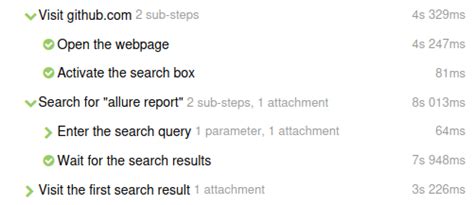 Allure Report Docs Test Steps