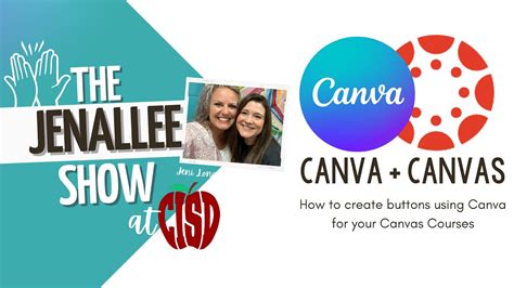 canva buttons for canvas course youtube