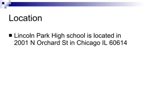 Lincoln Park High School Ppt Education