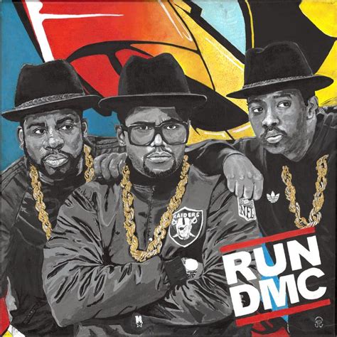 Run Dmc 40x40 Cm Etsy Canada Run Dmc Music Clothes Running