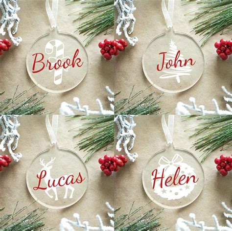 Personalized Acrylic Christmas Ornament Custom Christmas Ornament