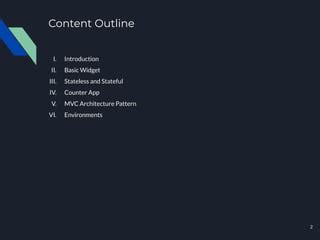 Basic Introduction Flutter Framework Pdf Programming Languages Computing