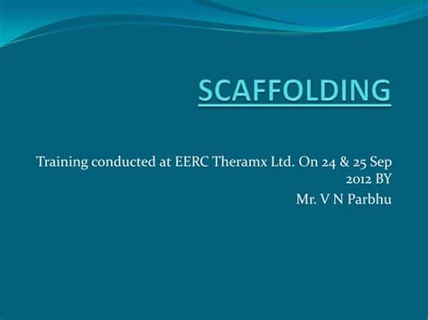 Scaffold Safe Work Method Statement Pdf