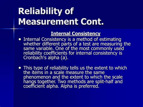 PPT Reliability And Validity Of Measurement PowerPoint Presentation Free Download ID 9441687