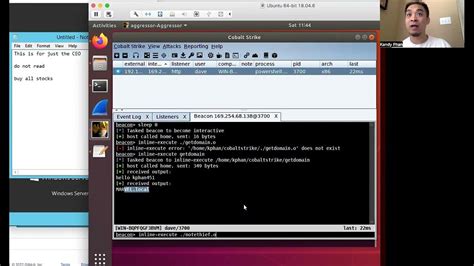 Cobalt Strike Beacon Object Files Notethief Demo Youtube
