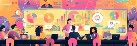 Business Meeting With Data Analysis And Charts A Team Of People Gathered In An Office Setting