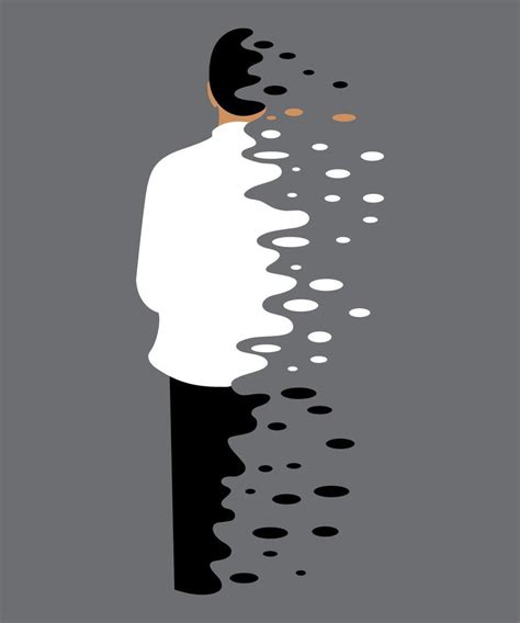 Disappearing Man Body Form Disappearing Effect 54873971 Vector Art At