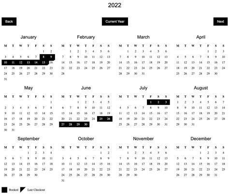 Reactjs Availability Calendar Lightweight Availabilitybookings Calendar Built With React