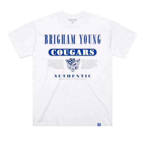 Byu Campus Classic Vintage Heavyweight T Shirt Royal Army Brand