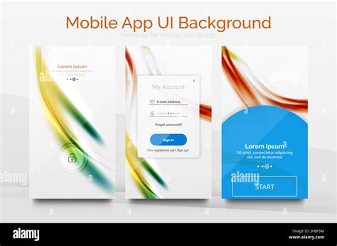 Mobile Application Interface Background User Interface Ui