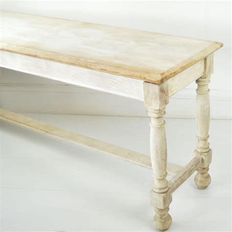 Long Antique Bleached Oak Serving Table At 1stdibs