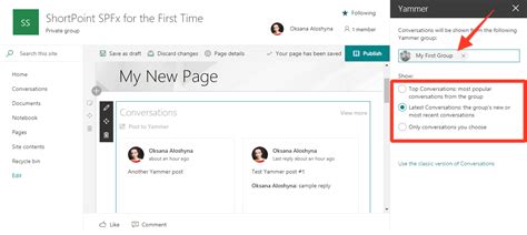 embed a yammer feed into your sharepoint classic and modern pages shortpoint support