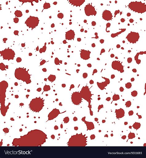 Seamless Pattern Spray Isolated On White Vector Image