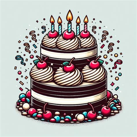 Premium Photo Chocolate Cake Cake Package Cake Doodle Cake Dish Cake Menu