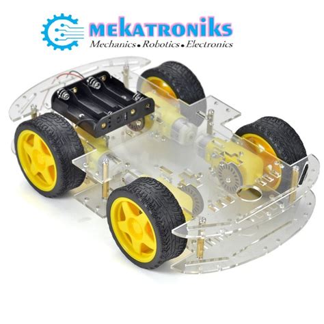 4 Wheel Smart Robot Car Chassis Kit For Arduino In Pakistan