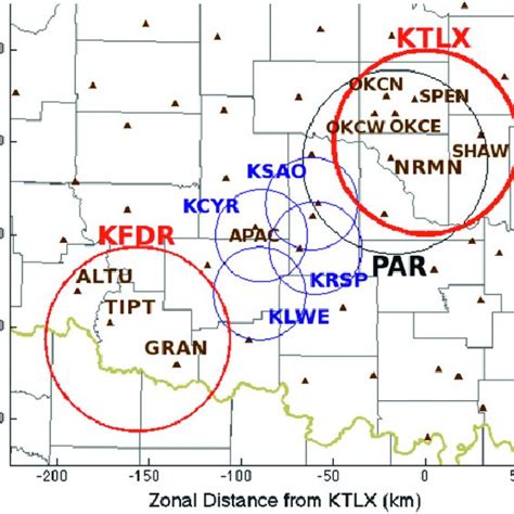A Map Of Radars Used For Refractivity Retrieval In Central And