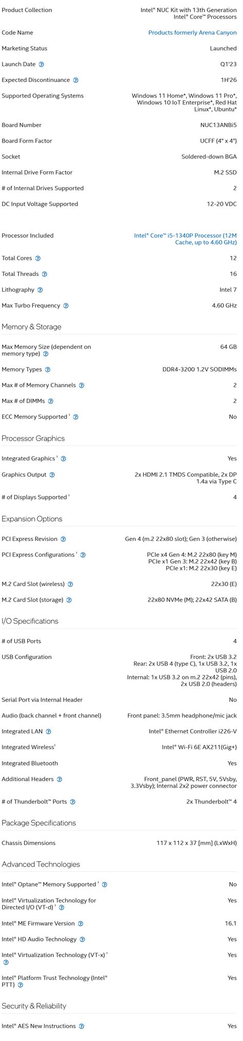 Asus Nuc Pro Slim Core I P Barebone Mini Pc Rnuc Anki I Rnuc Anki I Mwave