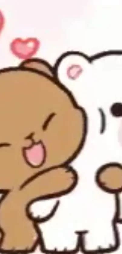 Cute Bear Hug Wallpaper Free Download