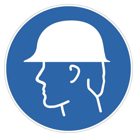 Mandatory Sign Hard Hat — Au