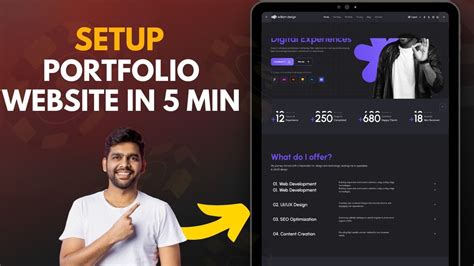 build your portfolio website in just 5 minutes no coding youtube