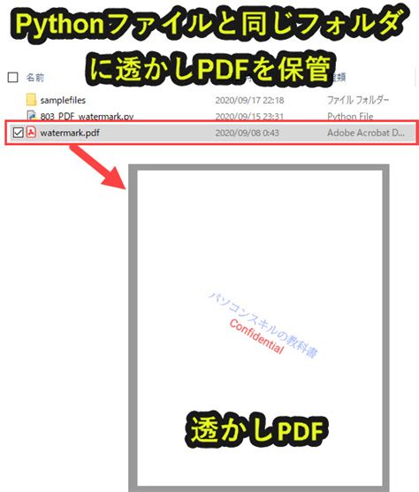 Pythonでフォルダ内のPDF全ページに透かし 会社ロゴなど を入れる