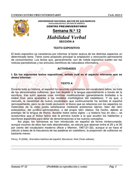 Mpe Semana N °12 Ciclo Ordinario 2022 I Pdf Computación