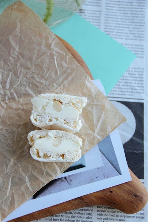 과자 단 음식 달콤한 달콤한 디저트 디저트 마카롱 맛있는 간식 바닐라 바닐라 마카롱 바닐라 크림 베이킹 페이퍼