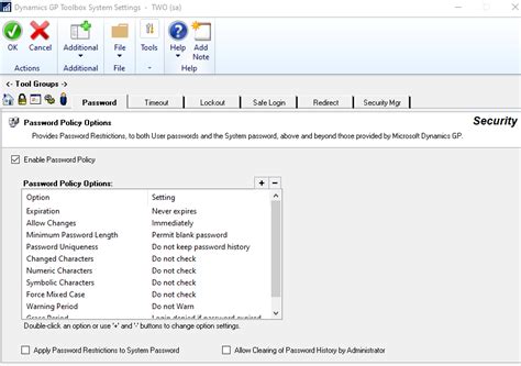 Microsoft Dynamics Gp Security Vs Dynamics Gp Toolbox Security