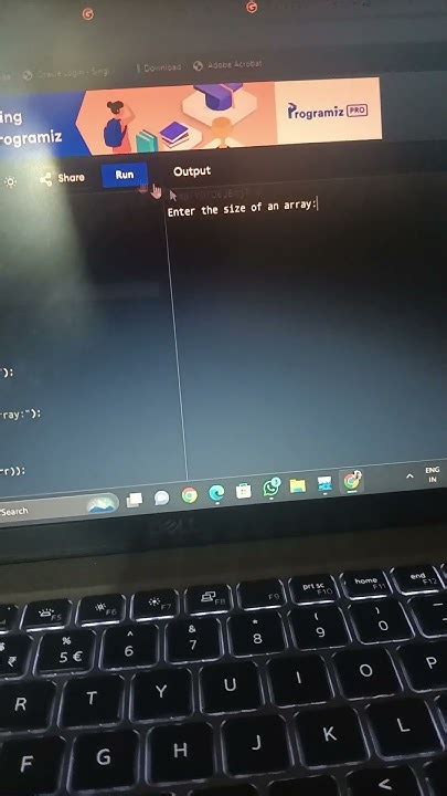 C Program To Find Average Of Array Using Function Coding Array Youtube