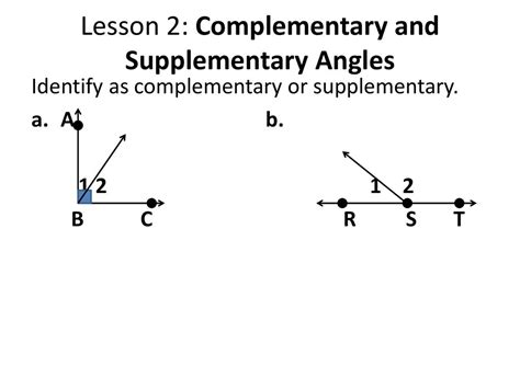 Unit 4A – Geometric Figures Complementary and Supplementary Angles - ppt download