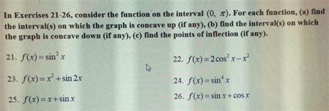 Solved In Exercises 21 26 Consider The Function On The