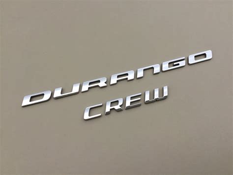 2011 2018 Dodge Durango Crew Tailgate Emblem Set Emblem Dude