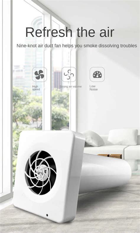 ₩17 343에서 새로운 4 인치 조용한 전기 배기 팬 환기통 부엌 천장 창 벽 공기 추출기 인공 호흡기 다락방 파이프 인라인