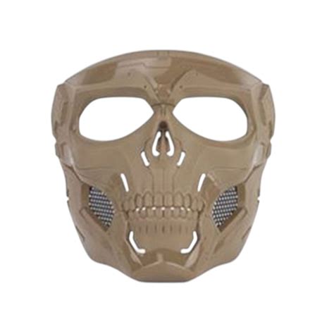 Big Foot Full Face Skull Mask Tan Uk Airsoft