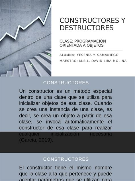 Constructores Y Destructores Pdf Programación Constructor