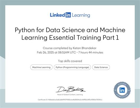 Finished Python For Data Science And Machine Learning Course Ketan