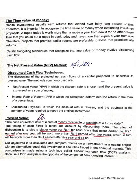 Npv Complete Notes Pdf