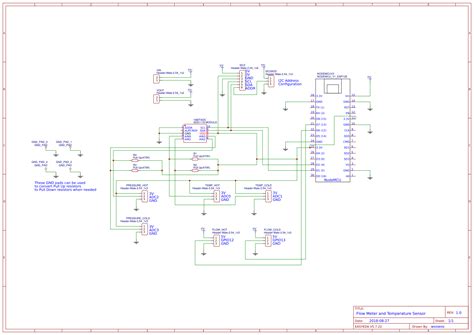 Flow Meter And Temperature Sensor OSHWLab
