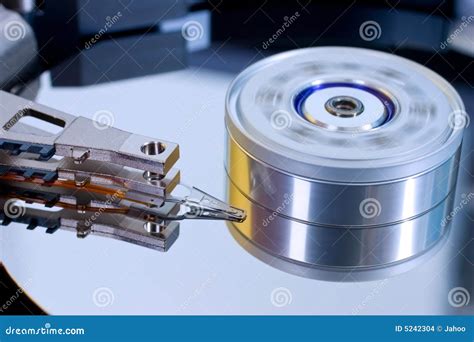 Detail Of Computer Hard Drive Internals Stock Photo Image Of Industry Computer 5242304