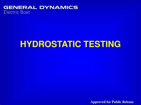 PPT HYDROSTATIC TESTING PowerPoint Presentation Free Download ID