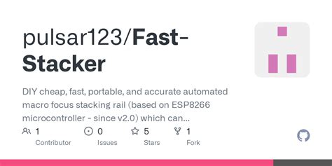 Github Pulsar123fast Stacker Diy Cheap Fast Portable And