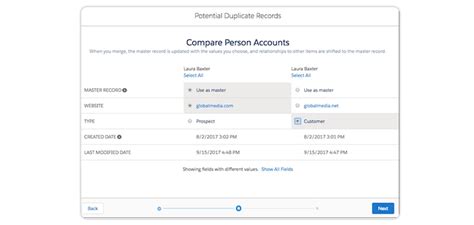 How To Merge Duplicate Accounts And Contacts In Salesforce Lightning