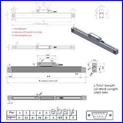 3 AXIS Digital Readout Mill Miling Machine Linear Scale Any 3 Size You Choose Axis Digital
