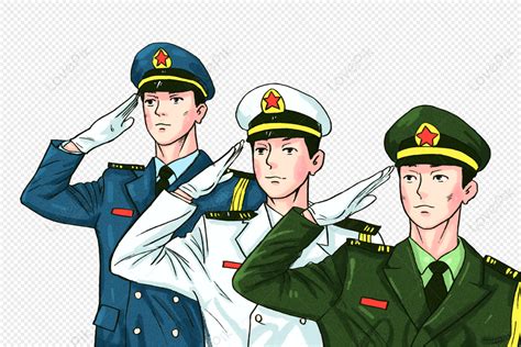 경례 군인 Png 일러스트 무료 다운로드 Lovepik