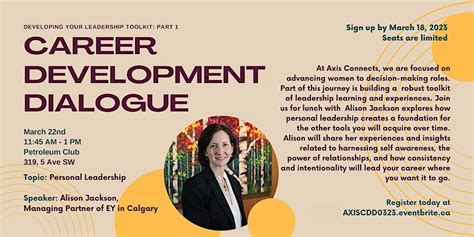 Axis Connects On Linkedin Career Development Dialogue Workshop Personal Leadership