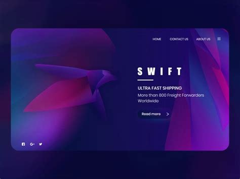 Swift Web Header Swift Header Header Design