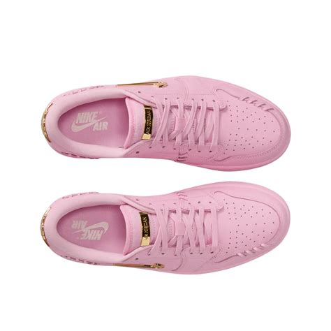 W 조던 1 로우 메소드 오브 메이크 메탈릭 핑크 메탈릭 골드 Jordan Kream