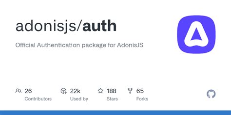 github adonisjs auth official authentication package for adonisjs