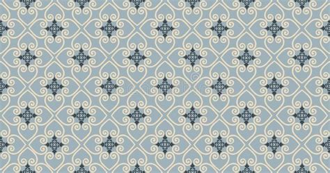 Abstract Seamless Pattern Arabic Line Ornament With Geometric Shapes Linear Floral Ornamental